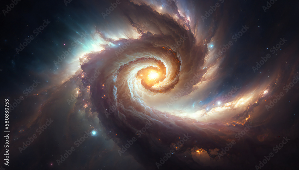 Pulsar in outer space - Space wallpaper - Generative AI Stock ...