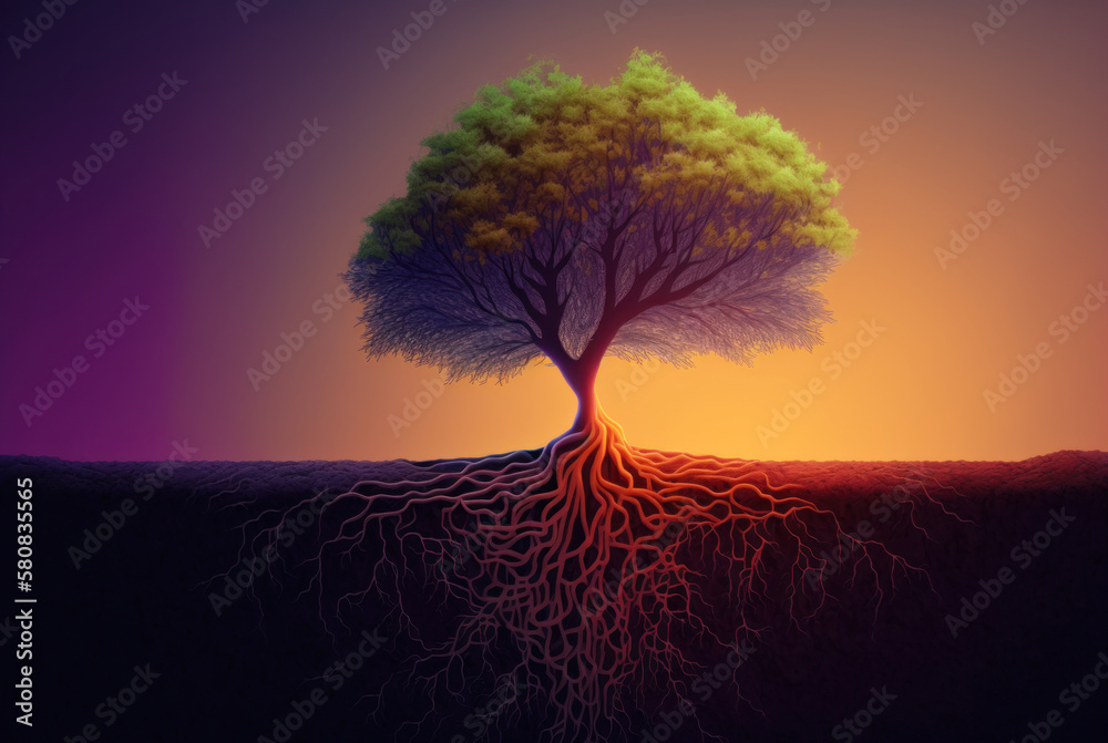 Root System In Plants Desert