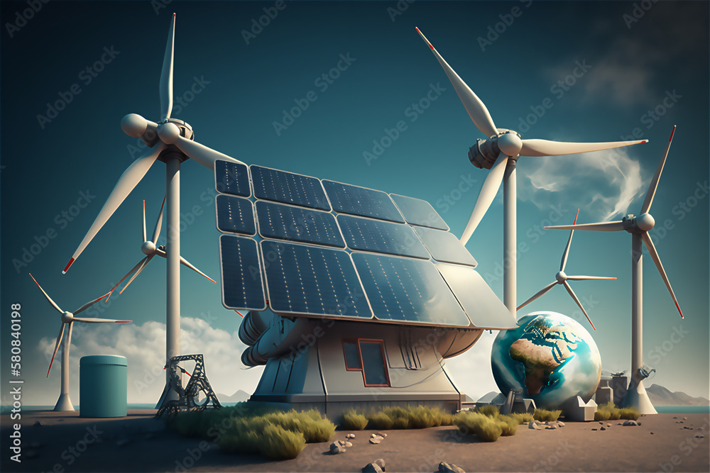 Renewable Power Generation: Power stations that use solar panels and ...