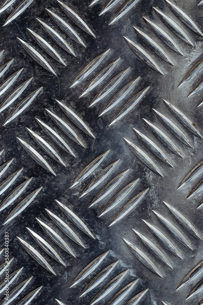 Seamless metal floor plate with diamond pattern, anti slip stainless ...