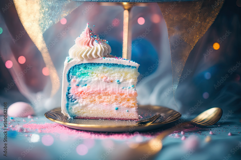 food photography of a magical cakes , generative artificial ...