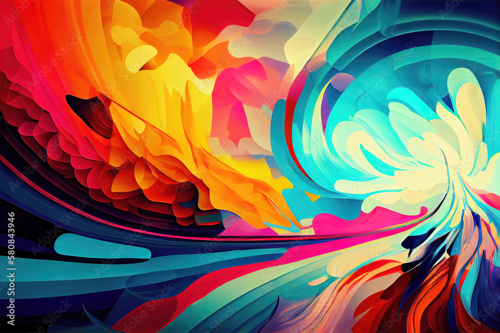 Colorful abstract organic background wallpaper design (Generative AI ...