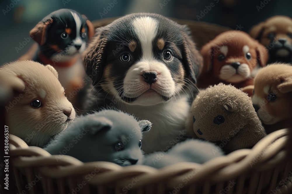 Unleash the Cuteness: A Hyper-Detailed Pet Store featuring Puppies and ...