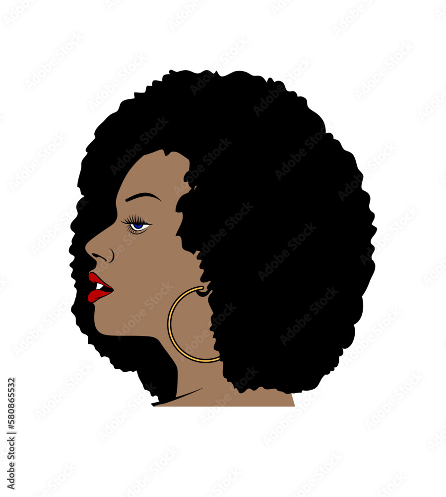 Female profile, Side portrait vector illustration clip art Stock Vector ...
