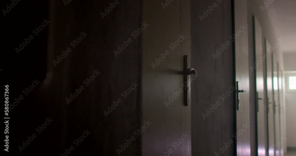 Vidéo Stock Place where criminals are imprisoned. Flashing light ...