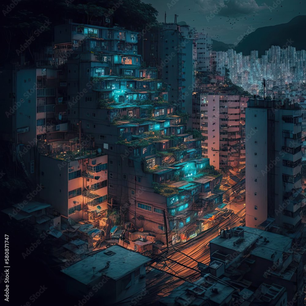 Cyberpunk Favela: Dystopian Future of Rio de Janeiro Unleashed in a ...