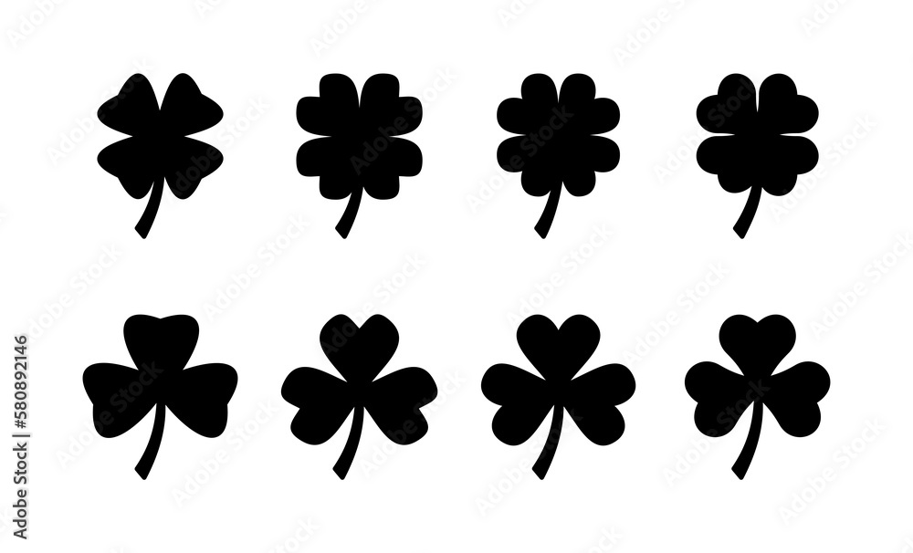 Clover icon vector for web and mobile app. clover sign and symbol. four ...