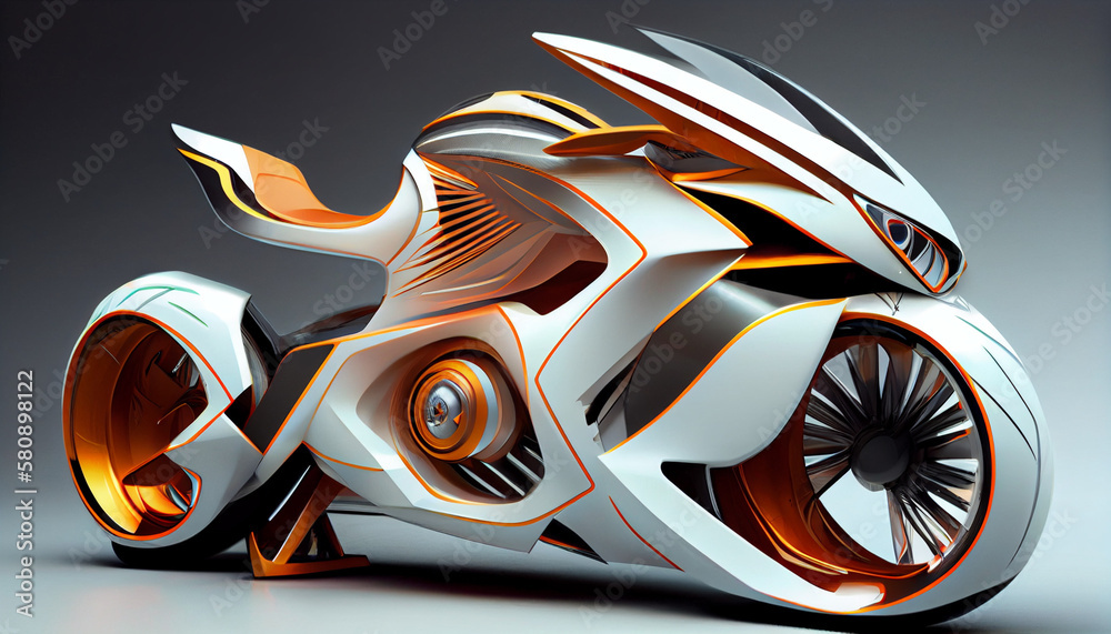 futuristic concept superbike, Generative AI Stock Illustration | Adobe Stock
