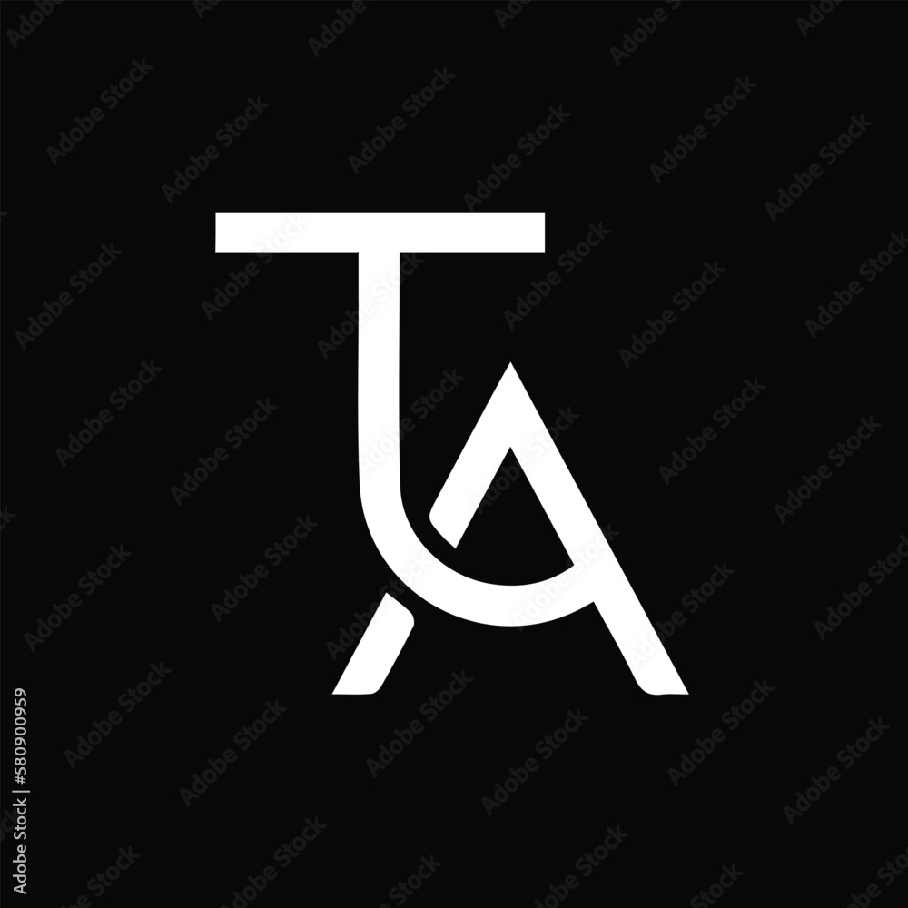 TA TA Logo Design, Creative Minimal Letter TA TA Monogram Stock Vector ...