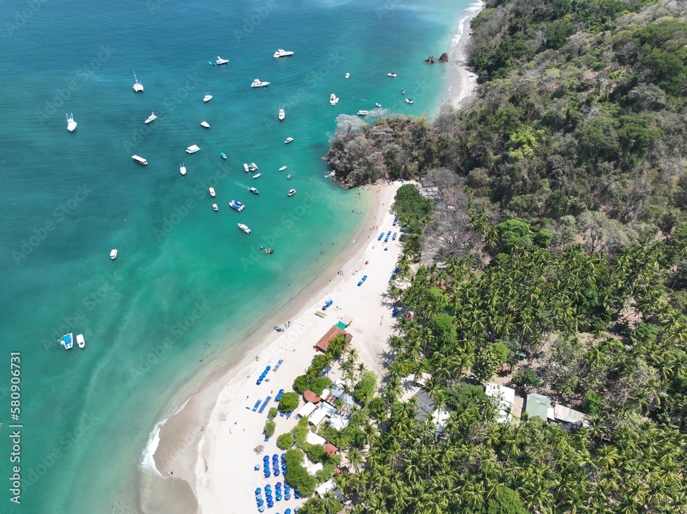 Located in the Gulf of Nicoya Tortuga Island (Isla Tortuga), Pacific ...