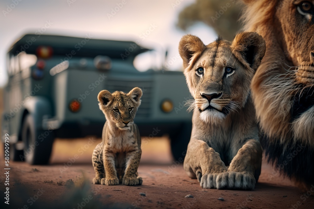 Experience the Ultimate Safari Adventure with a Playful Lion Cub & Wise ...