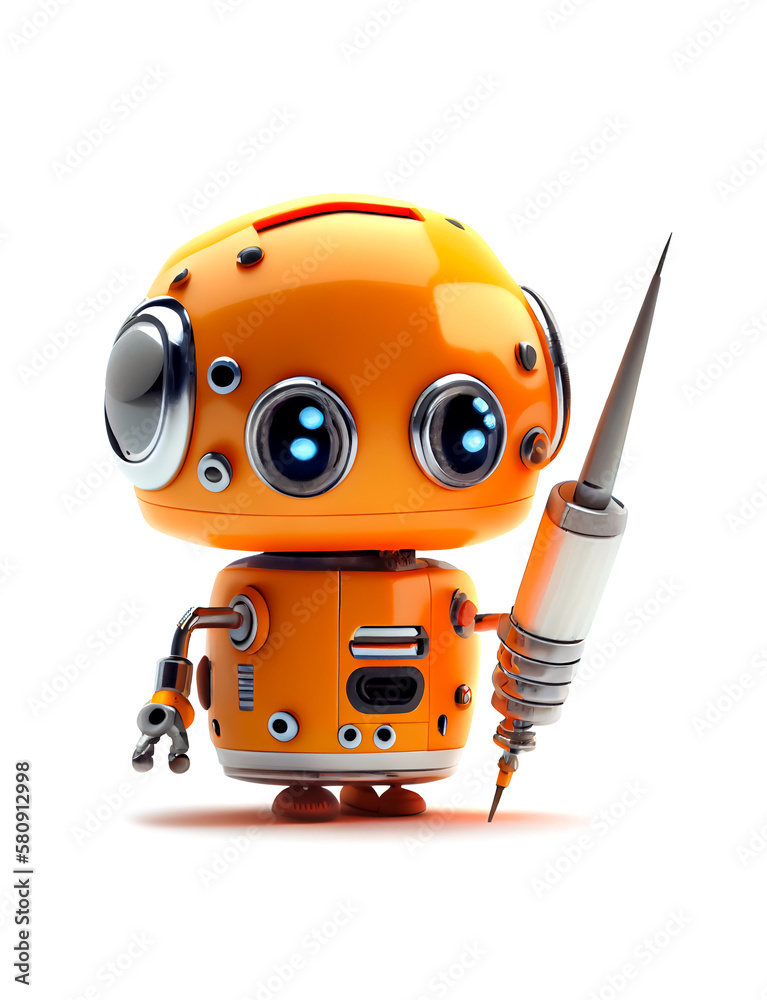 Orange And White Robot