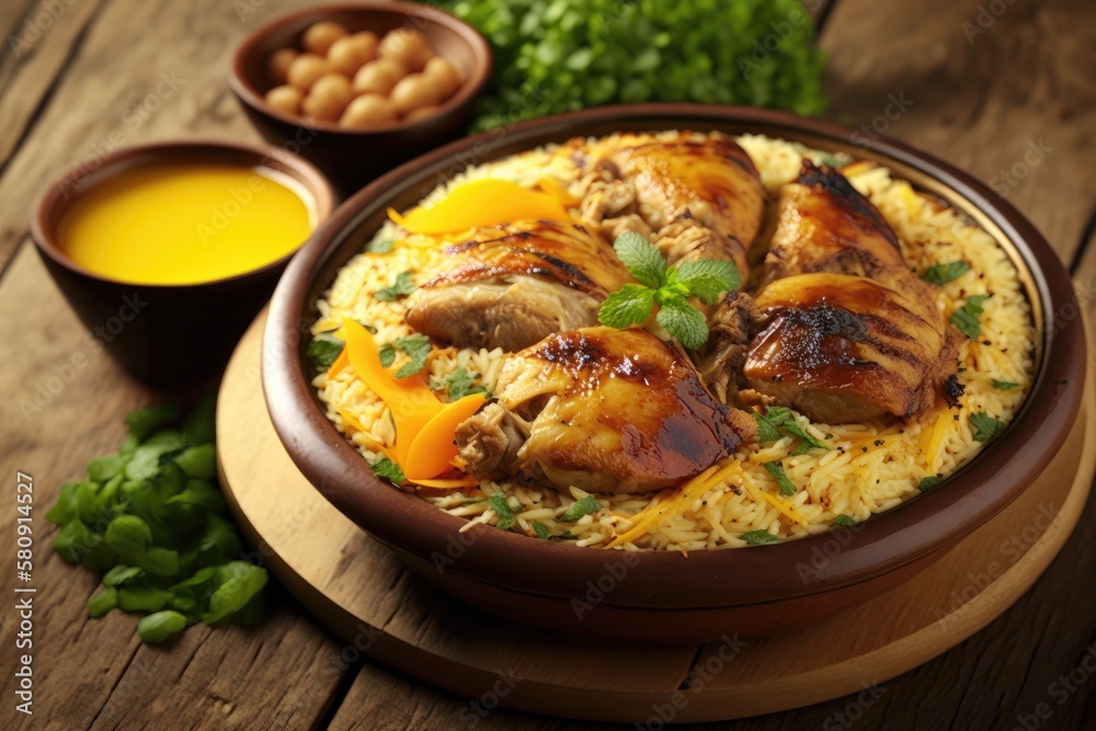 Arabic cuisine Kabsa is a traditional dish from the Arab region that ...