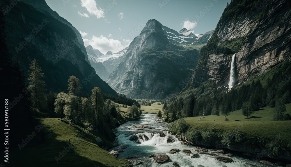 Beautiful Switzerland Landscape Nature Wallpaper Generated AI HD 4K ...