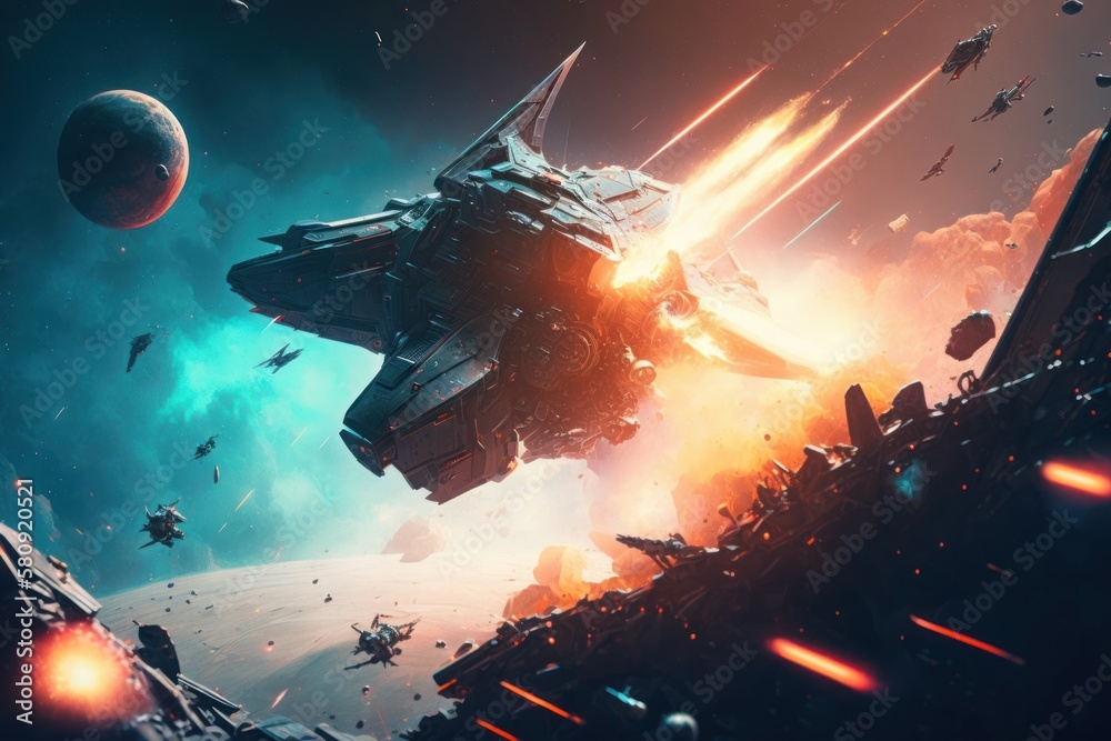 Unleashing Epic Space Battle Featuring Ultra-Wide Angle & Unreal Engine ...