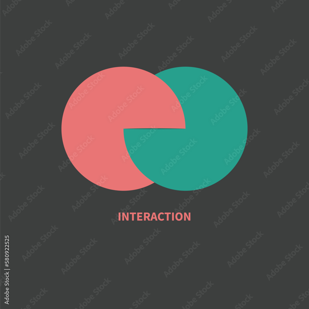 Integration, interaction sign Stock Vector | Adobe Stock