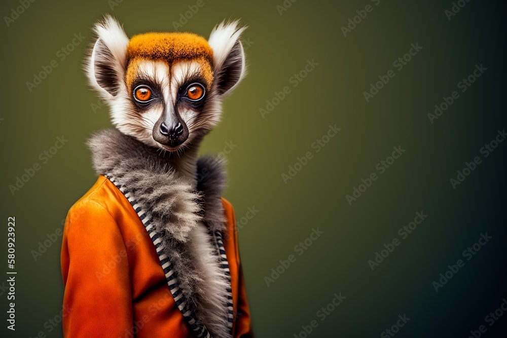 Anthropomorphic Lemur as a Fashion Designer: A furry fashionista ...