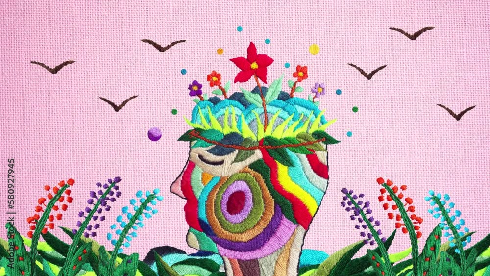 human flower head grow bloom blossom nature mind mental health ...