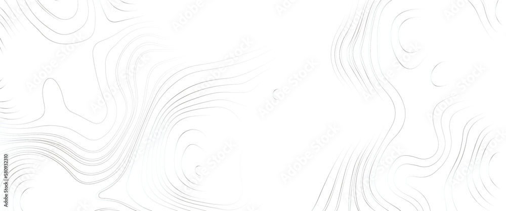 Topographic map and landscape terrain texture grid, abstract white ...