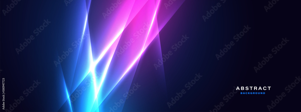 Abstract futuristic background with glowing light effect.Vector ...