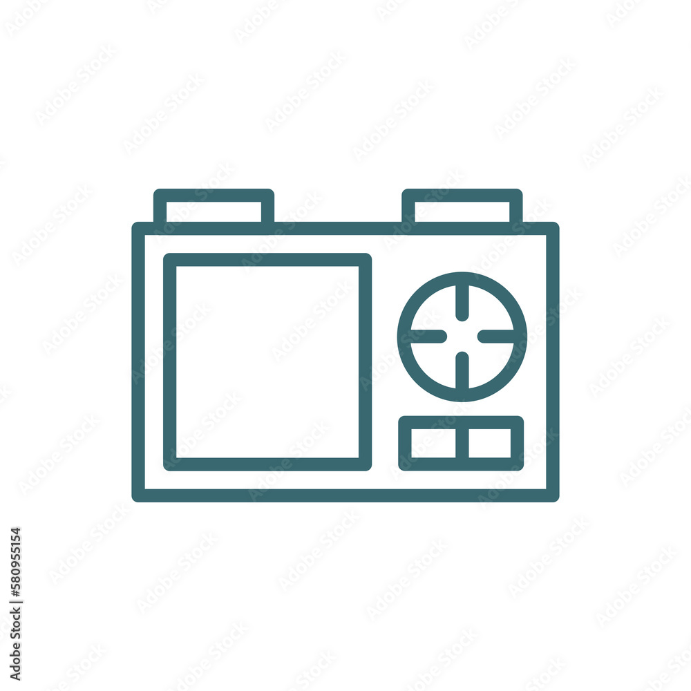 nano sensor icon. Thin line nano sensor icon from ai and future ...