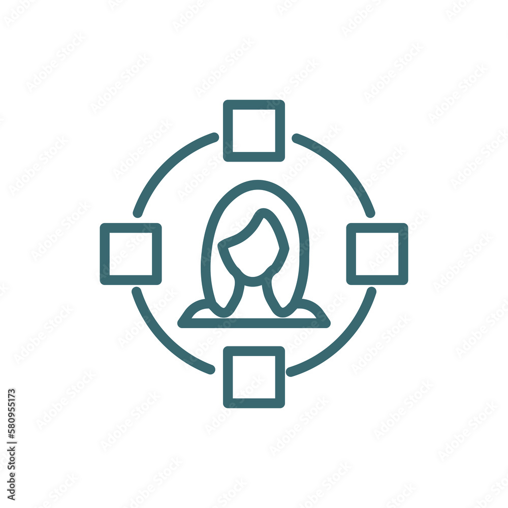 Vecteur Stock immersive icon. Thin line immersive icon from ai and ...