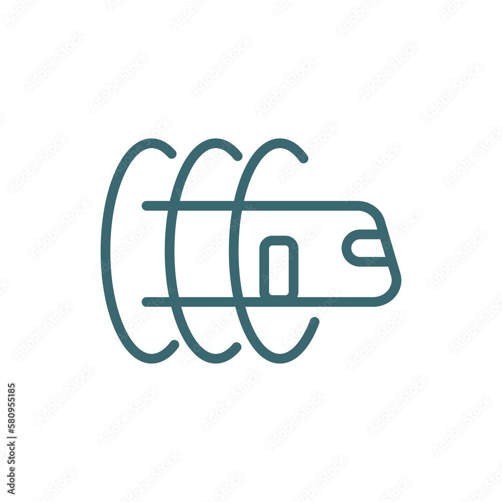hyperloop icon. Thin line hyperloop icon from ai and future technology collection. Outline ...