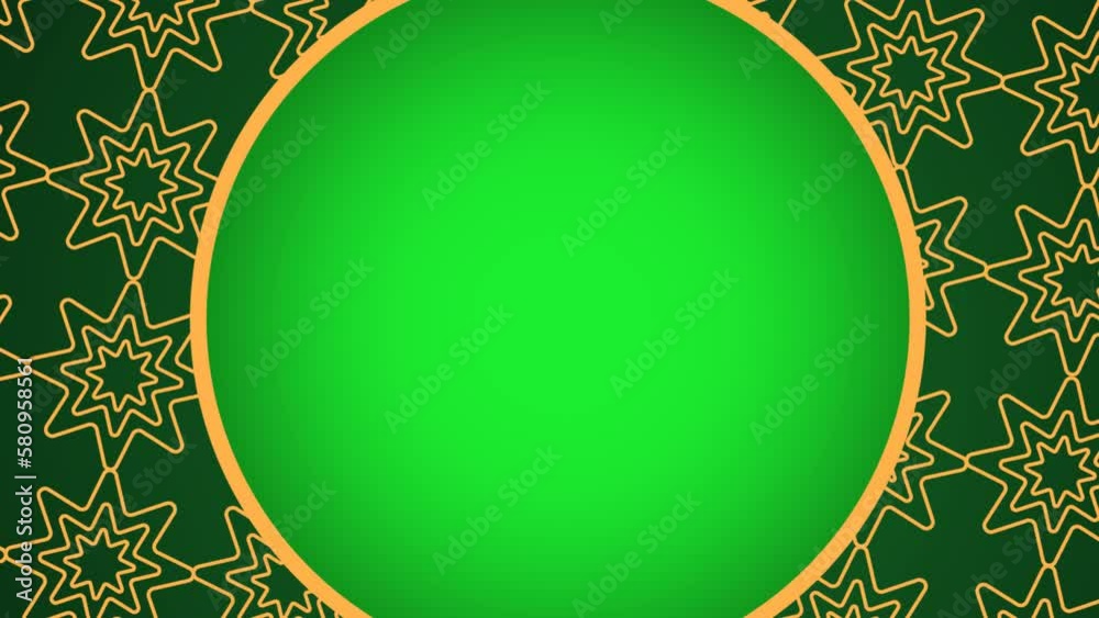 Islamic animated moving mandala background ornament Islamic and green ...