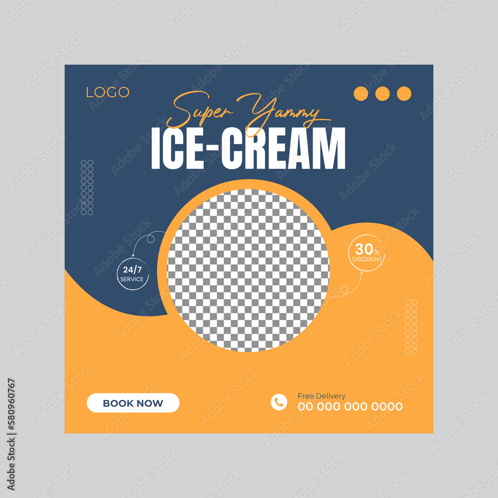 Food social media banner design template. Burger social media post ...