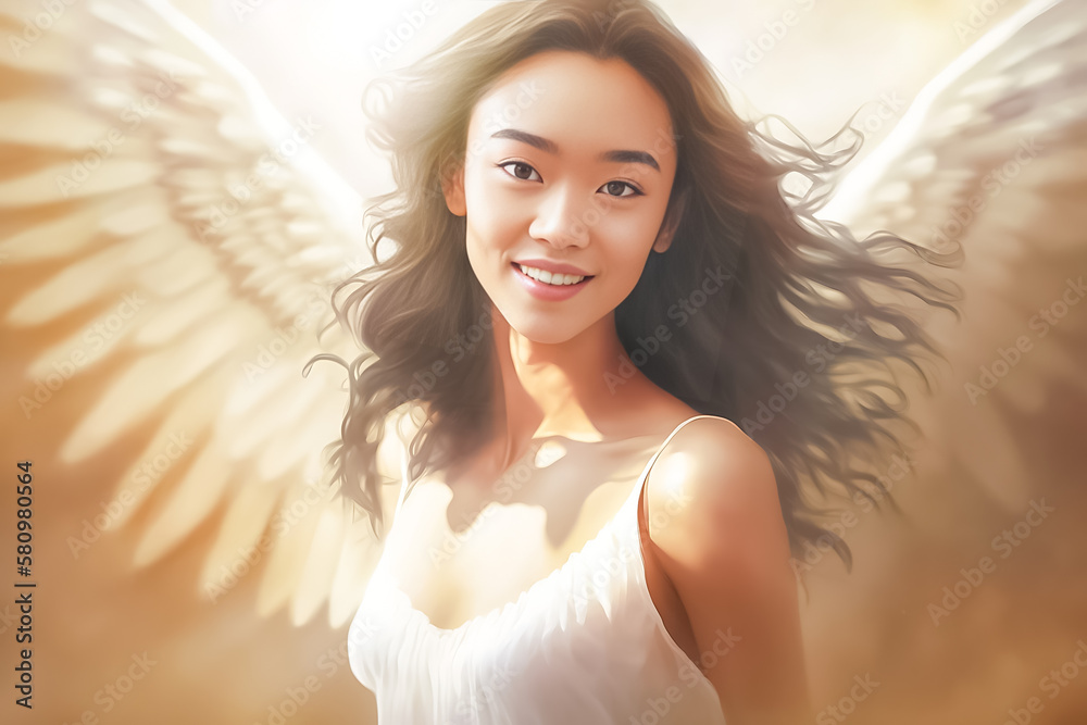 Asian girl angel is believed to have supernatural powers, healing ...