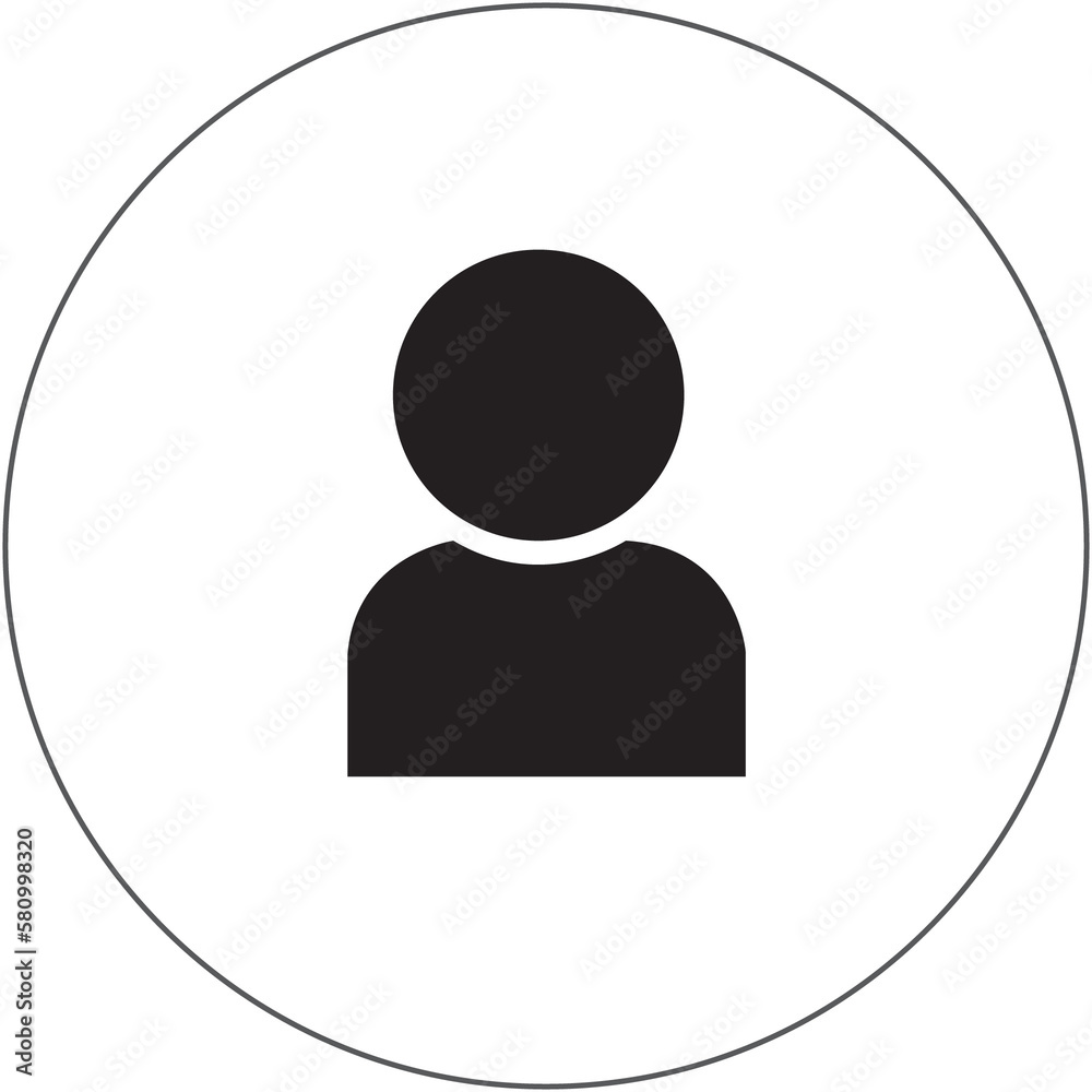 Black vectorized person icon, ideal for instagram highlights stories ...