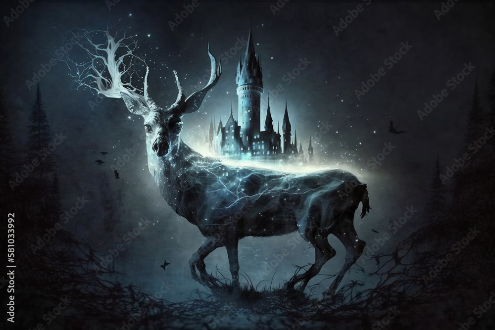 wizarding world, dark magic, castle, power, magic, wand, patronus Stock ...