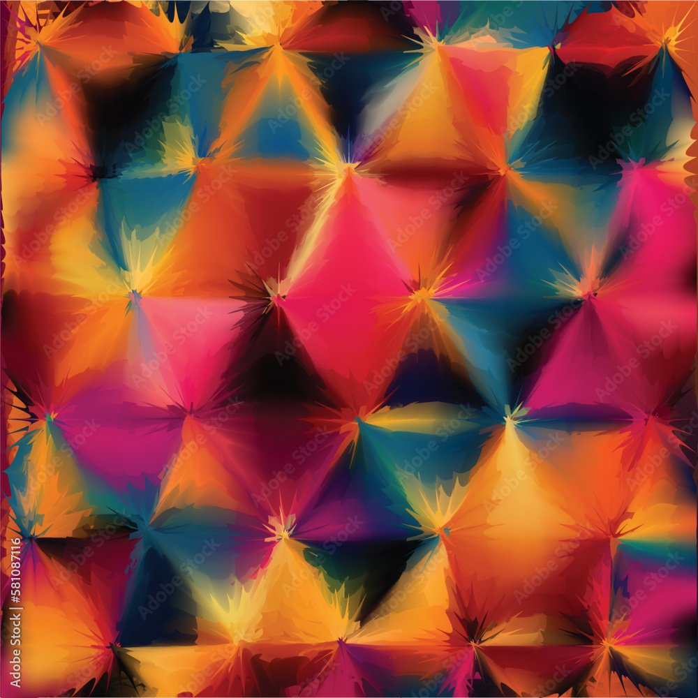 Neon holo abstract seamless pattern. Iridescent rainbow holographic ...