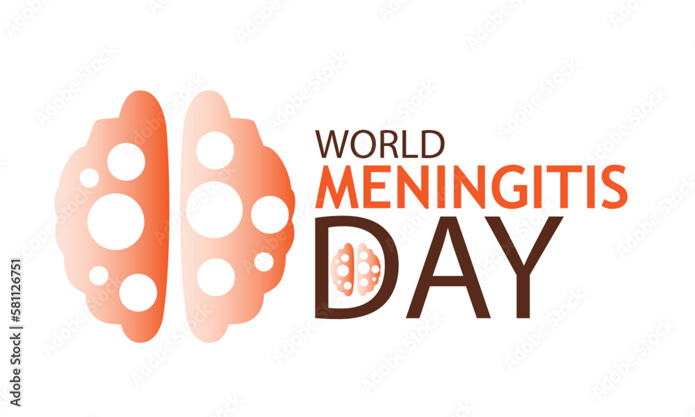 World Meningitis Day. Template for background, banner, card, poster ...