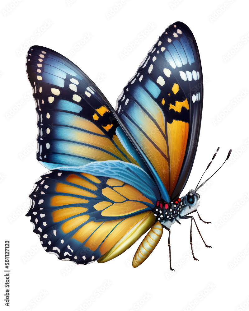 Butterfly Illustration With Transparent Background. Generative Ai ...