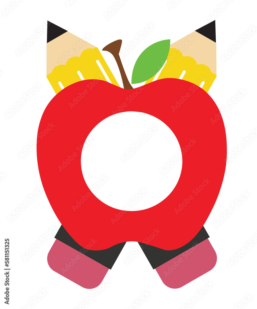 Crayon Split Monogram Svg, crayon svg, teacher svg, school svg, apple ...