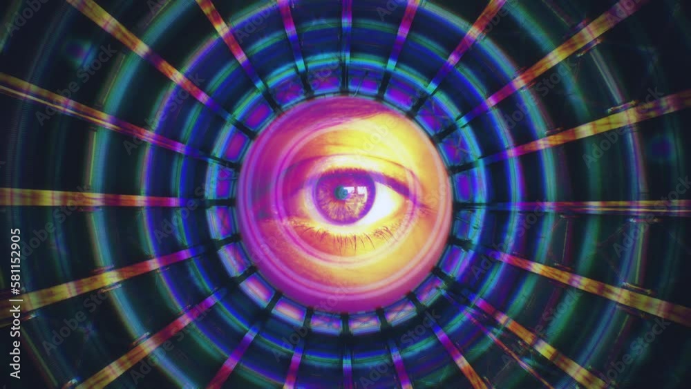 Video „Hypnotic Eye Stare Vortex Spectrum Strange Psychedelic Scene ...