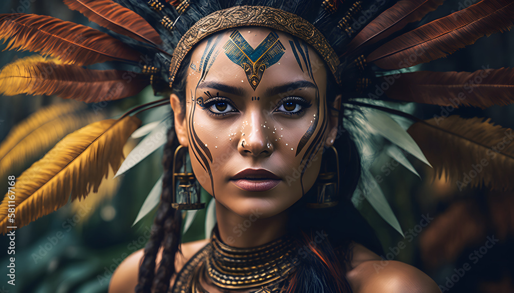 Beautiful Woman of the Amazon, Power and Beauty of the Indigenous ...