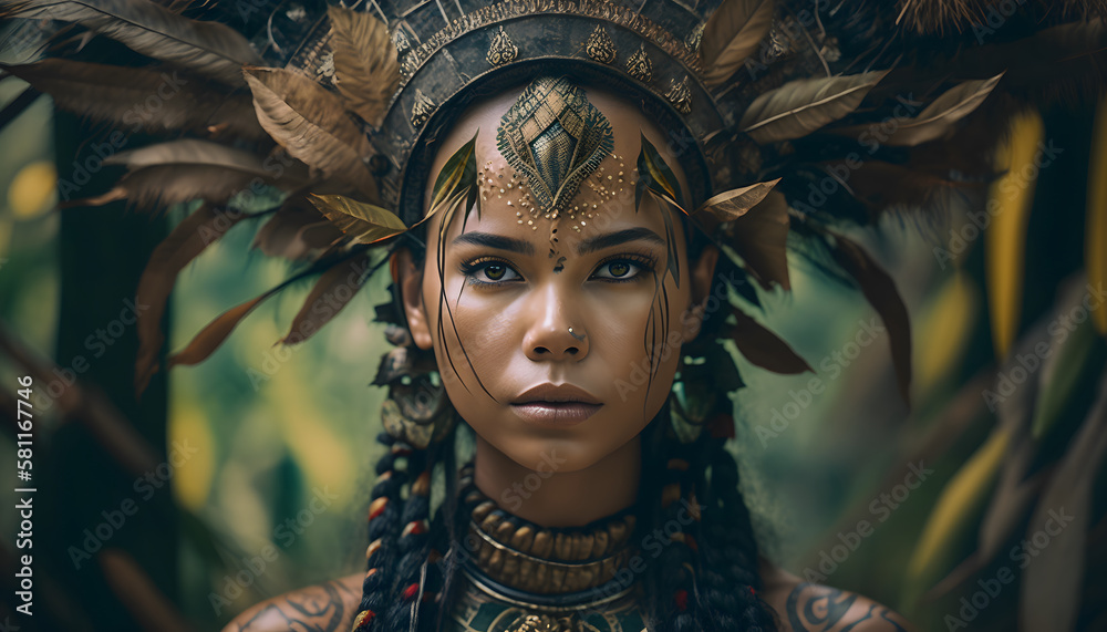 Beautiful Woman of the Amazon, Power and Beauty of the Indigenous ...