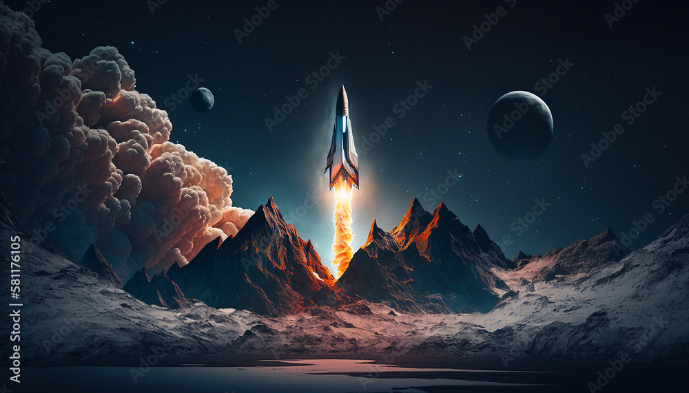 A Rocket To The Moon Wallpaper