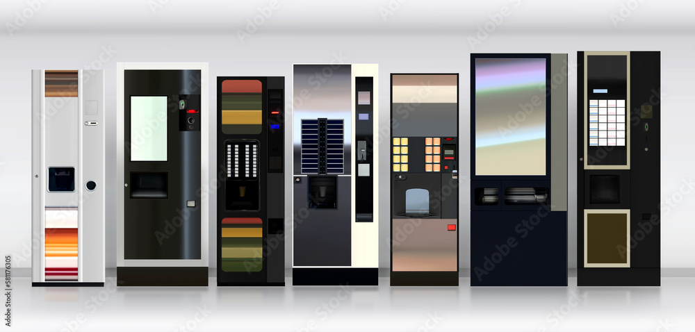 Vending machines Vending machines Mockup is suitable placing new ...