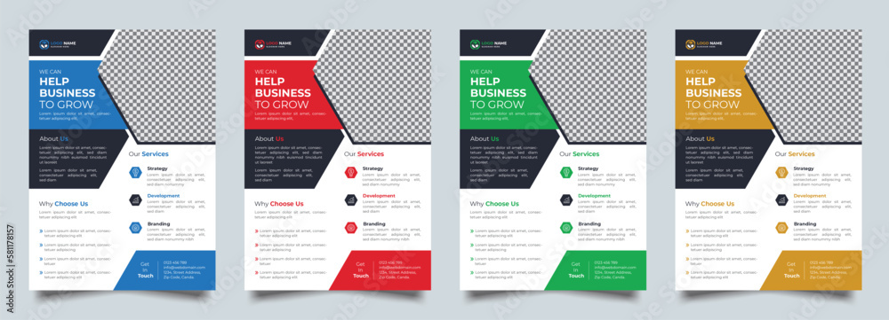 Corporate Business Flyer, Minimal Flyers business magazine. City ...