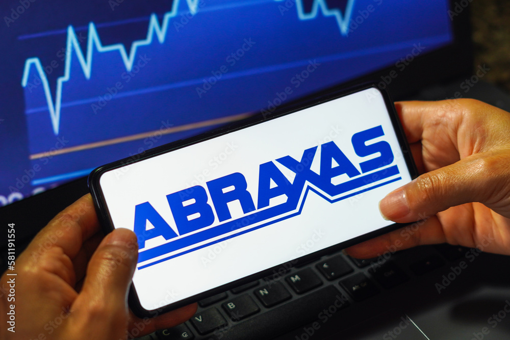March 14, 2023, Brazil. In this photo illustration, the Abraxas Petroleum Corporation logo seen ...