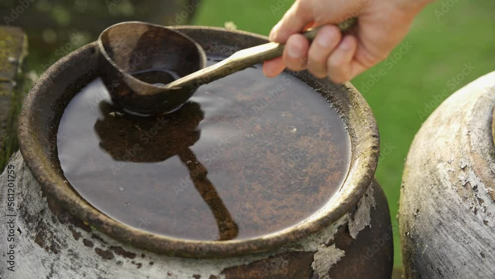 Bali, Pura Linga Bhuvana, traditional things in the temple for ...