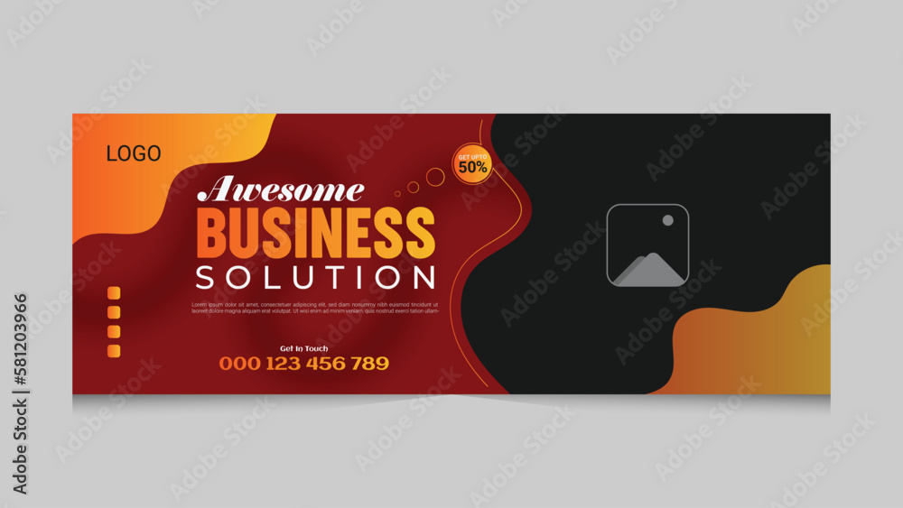 Corporate Banner Design Template, Professional business cover page ...