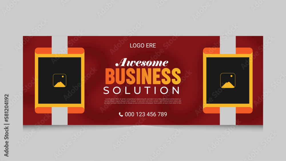 Corporate Banner Design Template, Professional business cover page ...