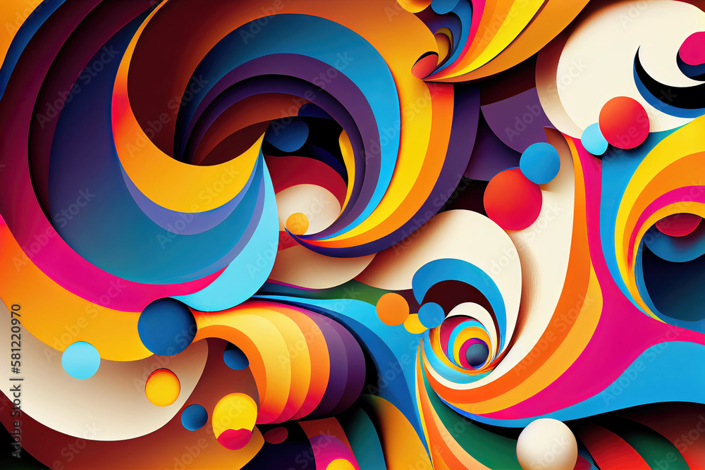 Abstract modern colorful background wallpaper design (Generative AI ...