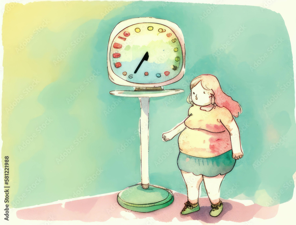 Weight Loss Scale Drawing