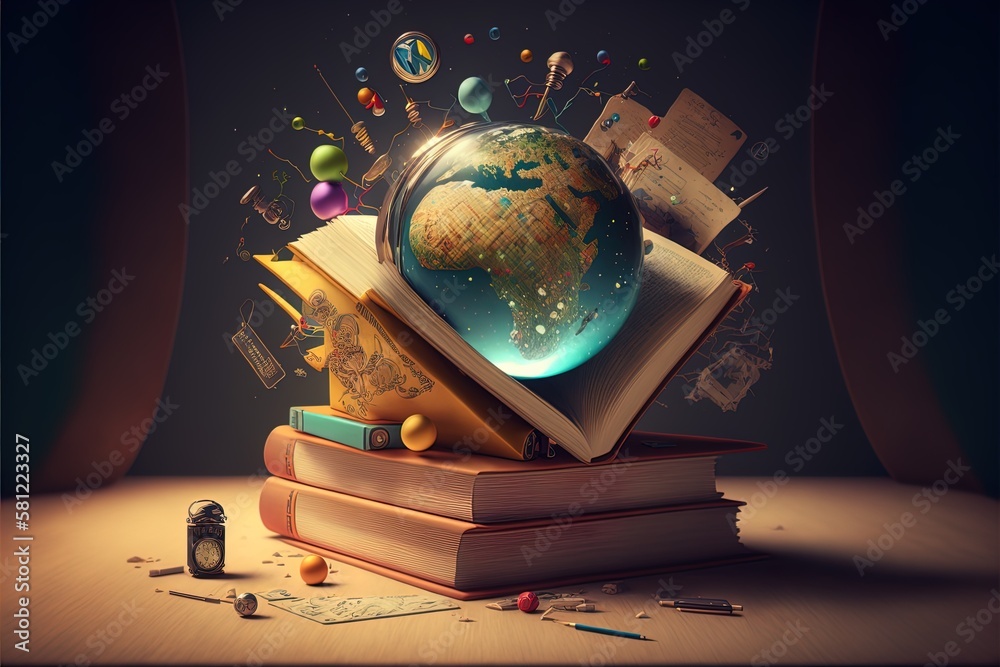 Empowering Minds: A Creative Visual Journey through the concept of Education in 8K created with ...