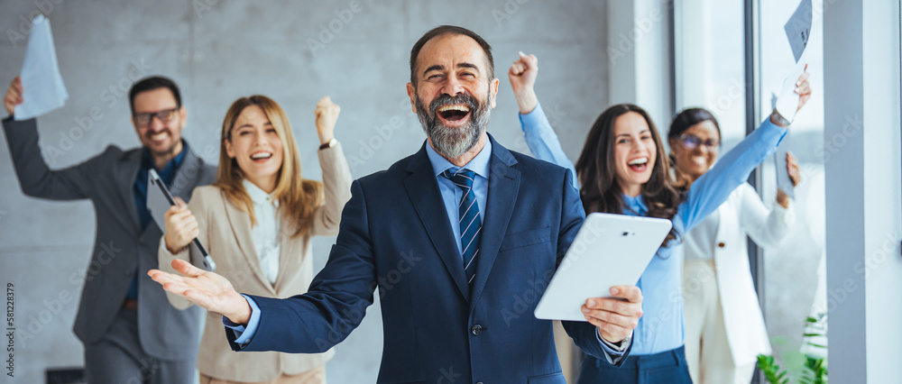 Those who work hard, win. Succesful enterprenours and business people ...